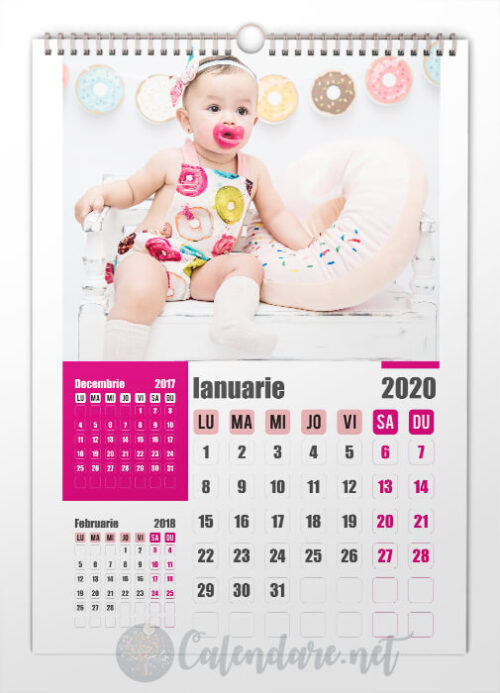 Calendar de perete personalizat - Model 06, Calendar personalizat
