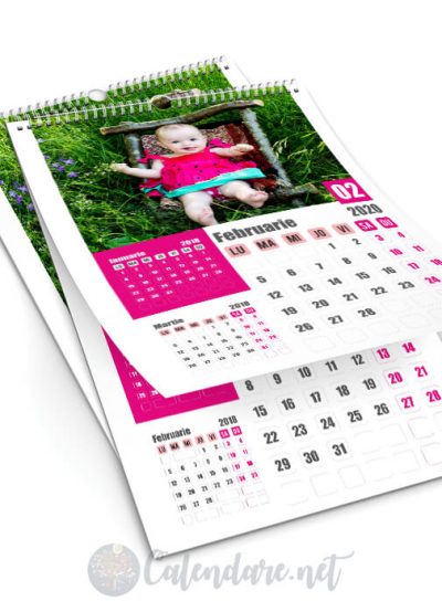 Calendar de perete personalizat - Model 03, Calendar personalizat