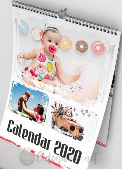 Calendar de perete personalizat - Model 04, Calendar personalizat