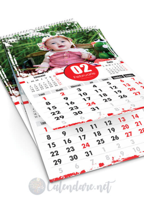 Calendar de perete personalizat - Model 07, Calendar personalizat