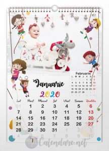 Calendar de perete personalizat - Model 02, Calendar personalizat
