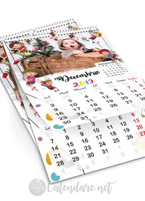 Calendar de perete personalizat - Model 02, Calendar personalizat