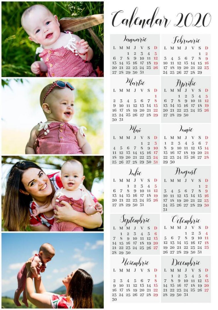 Calendar de birou personalizat - Model 9, Calendare personalizate