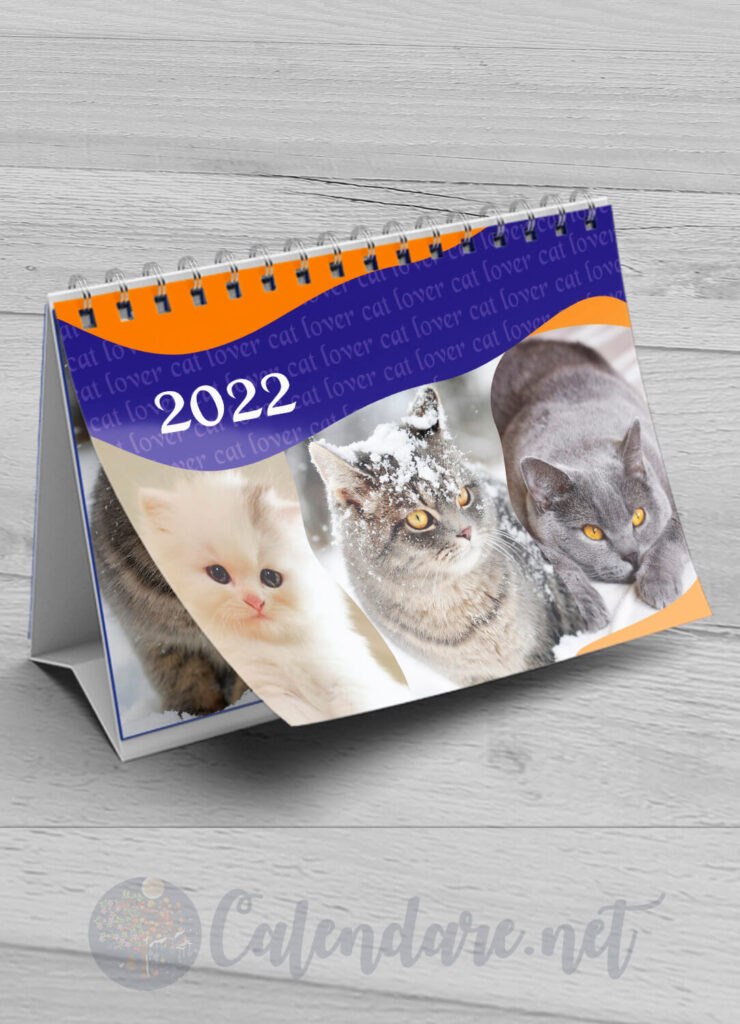 Calendar de birou - pisicute, Calendare personalizate cu pisici