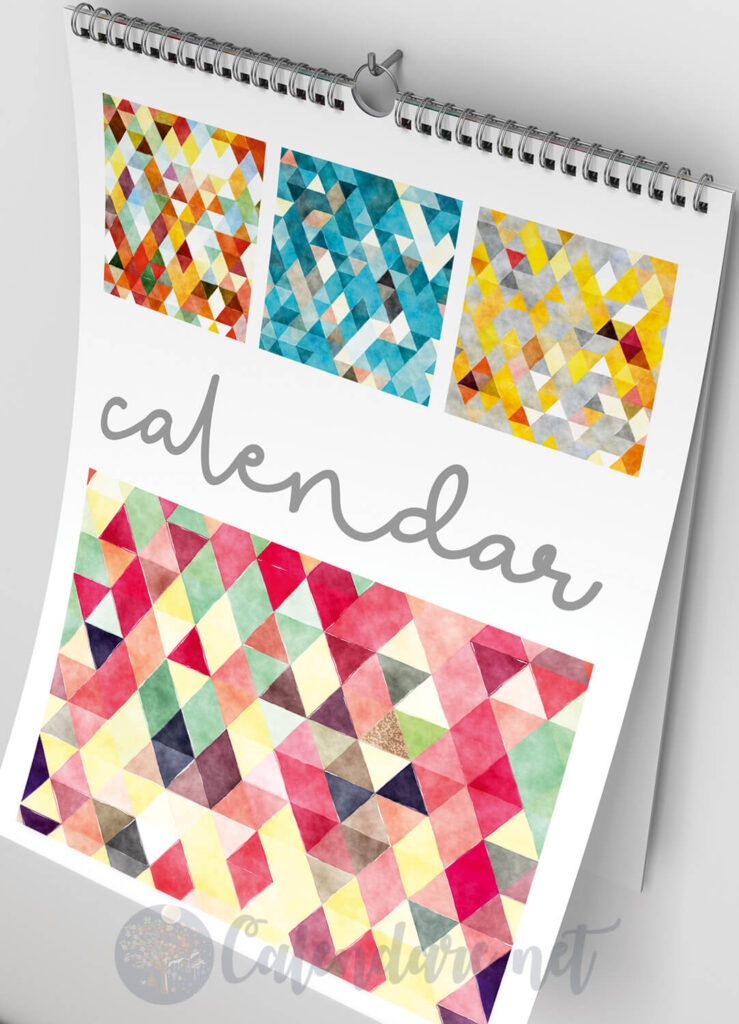 Calendar de perete personalizat - Model 15, Calendare minimaliste