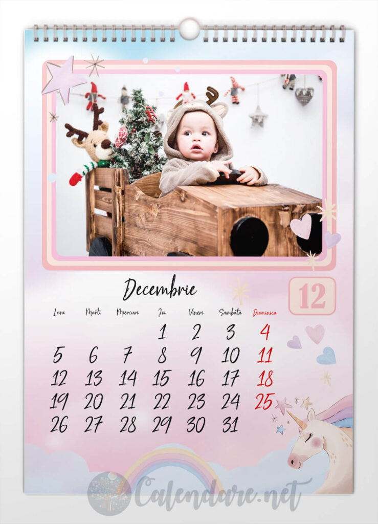 Calendar de perete personalizat - Model 10, Calendar personalizat