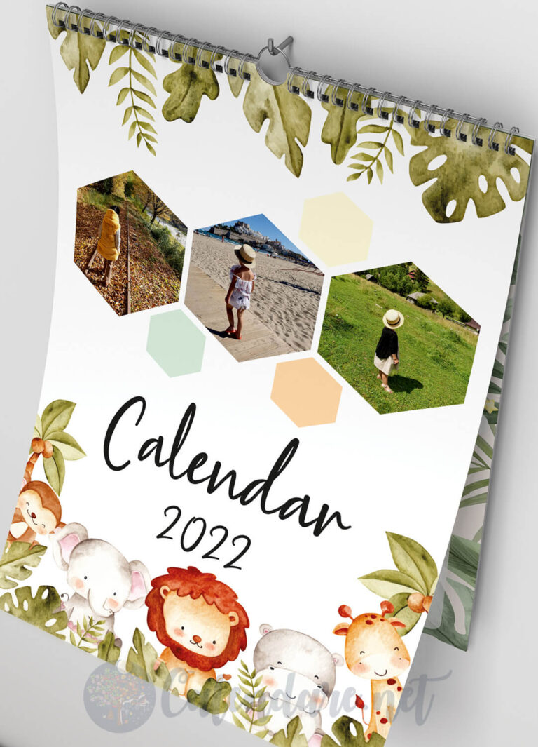 Calendar de perete personalizat - Model 09, Calendar personalizat