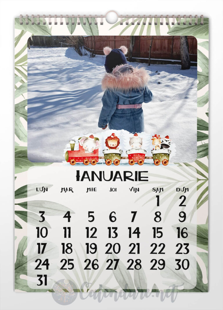 Calendar de perete personalizat - Model 08, Calendar personalizat