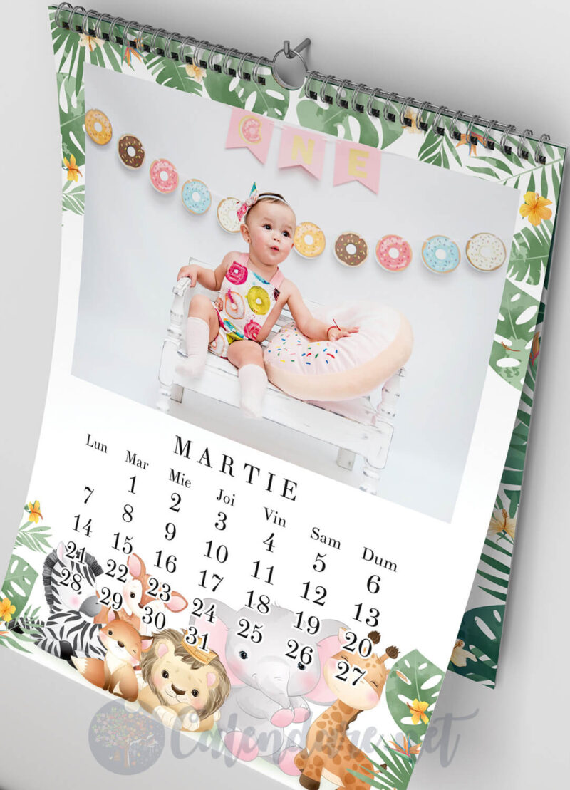 Calendar de perete personalizat - Model 21, Calendar pentru copii